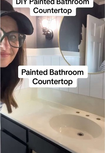 Affordable DIY Bathroom Sink Painting | DWIL Tub & Tile Paint Review