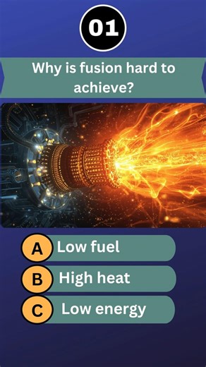 Why Nuclear Fusion Is So Hard ⚛️ | Can You Answer These 2 MCQs?