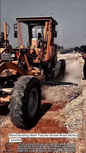 Road Grading Work Tool for Gravel Road Surface Leveling #worktool