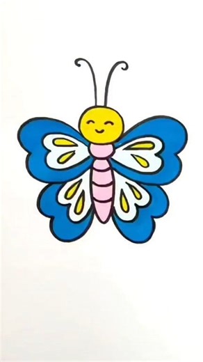 Easy butterfly drawing tutorial 😍 . #easydrawimgforbginners #creativedrawing #drawing #butterflies #fbreelsfypシ゚viralシ | Easy drawing for kids24