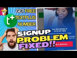 How to Fix Textplus Sign Up Error | Free Phone Number for Verification