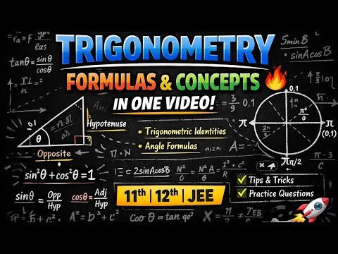 Trigonometry Full Notes Video 📚 | All Formulas & Concepts#trigonometry#trigonometryformulas#jee
