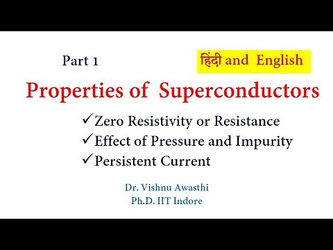 Properties of Superconductor Part_1 Resistivity, Effect of Pressure and Impurity, Persistent current