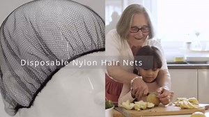 EZGOODZ Disposable Nylon Hair Nets 28" in Bulk. Pack of 1440 Dark Brown Invisible 1/4" Aperture Hairnets with Elastic Band. Stretchable Head Covers for Cooking, Food Service. Lightweight, Breathable.