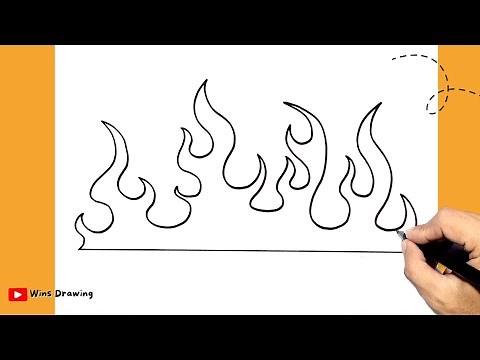 How to Draw fire flames ilustrassion