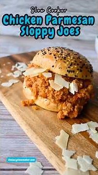 Slow Cooker Chicken Parmesan Sloppy Joes | Easy Comfort Food