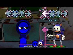 FNF Bacon but Rewrite & Sonic.EXE ALL VS Incredibox Sprunki - Rewrite ROUND 2 Friday Night Funkin'
