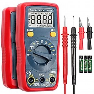 AstroAI Digital Multimeter, Voltmeter 1.5v/9v/12v Battery Voltage Tester Auto-Ranging/Ohmmeter/DMM , Accurately Measures Voltage Current Amp Resistance Capacitance (Renewed): Amazon.com: Tools & Home Improvement