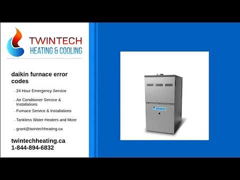 daikin furnace error codes