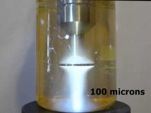 Ultrasonic Cavitation Produced by HBHO at Amplitudes of 30 and 100 microns.wmv