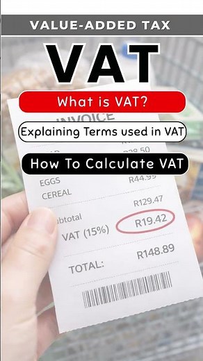 How To Calculate VAT Value Added Tax? Mathematics Literacy Maths Lit Grade 10 - 12 Easy Examples