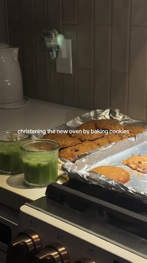 new kitchen, new stove/oven but no cookware and utensils… yet lol it’s a work in progress! I’m in love wih the new @Cafe Appliances stove!! It’s so beautiful!! #newkitchen #cookies #cafeappliances #newappliances @Hauslane Inc. @Lowe’s @Ninja Kitchen @KitchenAid @Beca