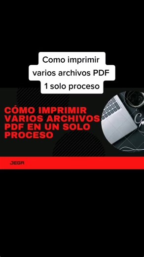 Cómo imprimir varios archivos PDF en un solo proceso