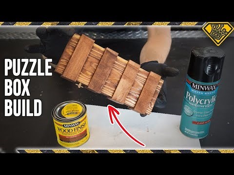 DIY Paint Stick Puzzle Box! TKOR Show You Everything On How To Make A Mystery Puzzle Box!
