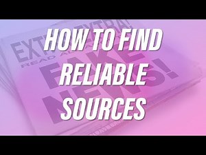 How students can find reliable sources