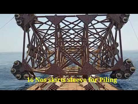 Jacket Installation #Jacket sliding installation process # Oil and gas Offshore platform.