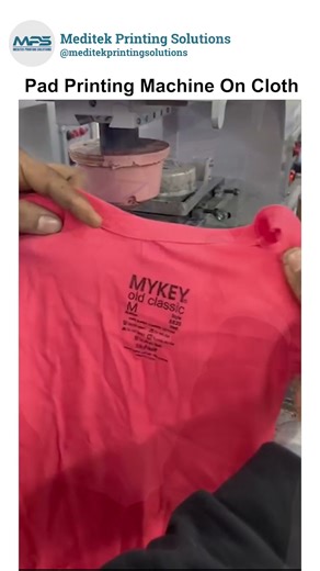 Pad Printing Machine for Cloths and T-shirt #meditek #industrialprinting #manufacturing #tshirts