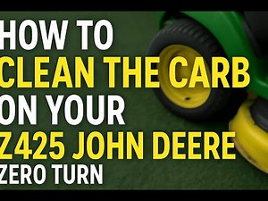 John Deere Z425 Fix: Carb Removal & Cleaning!
