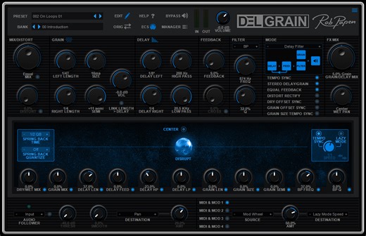 DelGrain by Rob Papen - Delay Plugin VST VST3 Audio Unit AAX