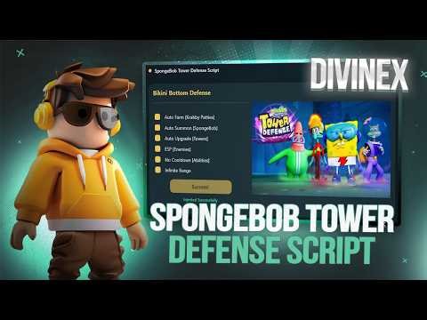 SpongeBob Tower Defense Script (PASTEBIN 2026)(AUTO UGRADE, AUTO SKIP, AUTO NEXT GAME ios/android/pc