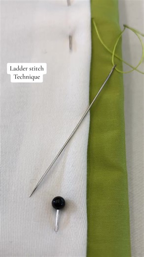 Ladder Stitch Technique for Invisible Seams