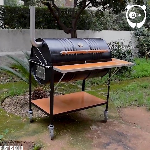 420K views · 2.7K reactions | How to make a BBQ from a barrel by Rust is Gold - DIY Creations (youtube.com/channel/UCxa-0YWNudOEboTfZDf4hRw/featured) | Bored Panda Art | Facebook