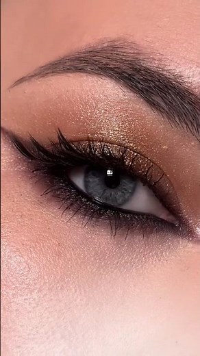 brown shiny ✨ eye makeup tutorial 🤎✨🔥#softglamlook #eyemakeup #trendingshorts #viralvideo #youtube