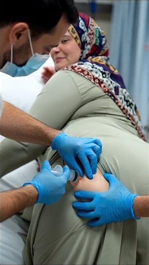 👨‍⚕ ASMR doctor helps with injection treatment 🌾 Relaxing sounds for sleep😴 #Shorts