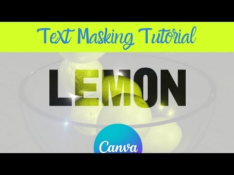 Text Masking Tutorial in Canva | Canva Hacks