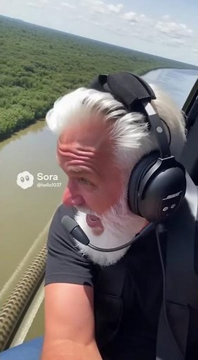 Man Captures Giant Snake While Exploring Nature From Helicopter – Unbelievable Footage!