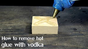 Here's a trick for removing hot glue. Also works with rubbing alcohol. | Deleted12356344136