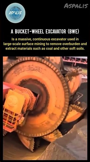 Bucket-Wheel Excavator | The Giant Machine of Surface Mining 🚜⛏️ #shorts