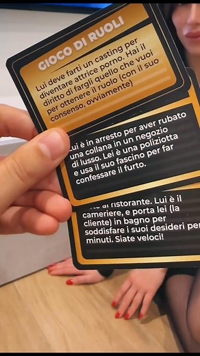 15K views · 26 reactions | Avete già provato i giochi di ruolo? #CoppiaFelice #coppie #coppia #fidanzati #amore #relazione #giochi #gioco #carte #giochidicarte #giochidicoppia #giochidatavolo #consigli #partner #complicità #sfida #sfide | Intimoos Italia | Facebook