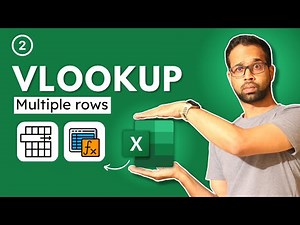 How to Do a VLOOKUP in Excel #2 : Vlookup for multiple rows| Kunaal Naik