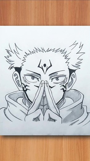 Sukuna Domain Expansion Drawing Guide