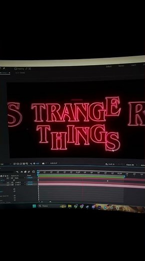Stranger Things Logo in Motion | Motion Design #logoanimation #aftereffects #strangerthings
