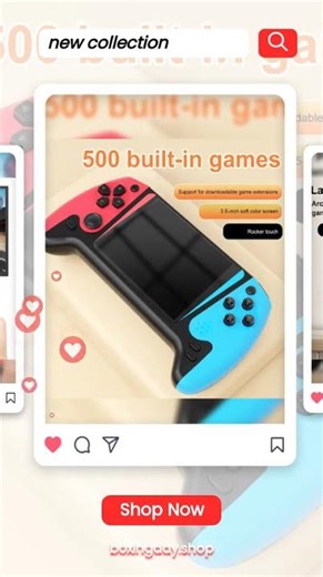 Retro Handheld Game Console – 3.5" Screen, 500 Built-In Games & TV Connection