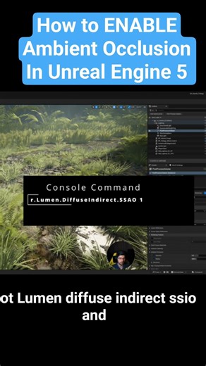 You can have ambient occlusion in Unreal Engine 5 #unrealengine5 #3dgamedevelopment #gamedevelopment