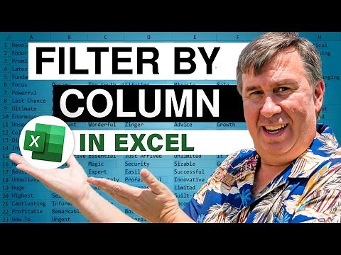 Excel Filtering Revolution: FILTER by Column - Episode 2356