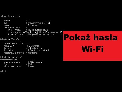 CMD: Jak wyświetlić hasła WiFi na komputerze czyli SHOW PASSWORD !