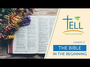 The bible in the Beginning-Lesson 1