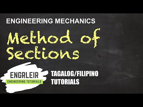 Method of Sections - Analysis of Trusses | Engineering Mechanics (🇵🇭 Tagalog 🇵🇭)
