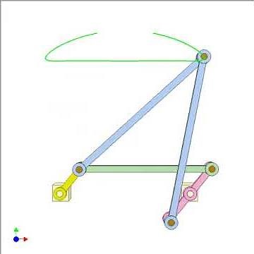 Straight line drawing mechanism 4a