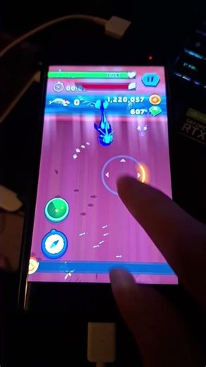 Hungry shark evolution in portrait mode (Because System UI crashed on my phone)