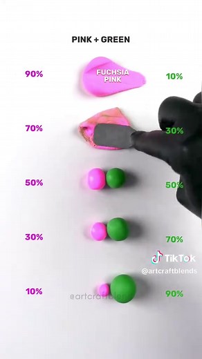 Pink Green Color Mixing! Guess the final color?