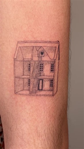 Two tattoos I did yesterday! Custom tramp stamp and dollhouse from my flash