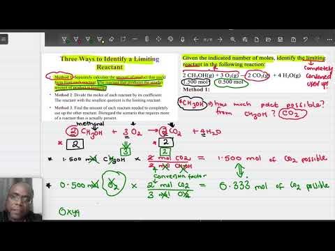 CH 5 Three Methods on How to Identify the Limiting Reactant Reagent