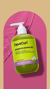 Thirsty curls, meet your match. 💧 Our NEW Quench'N Define Gel™ locks in moisture and amps up shine for up to 5 DAYS. Grab yours now on Amazon! | DevaCurl
