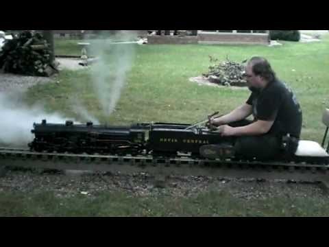 Live Steam Model Railroad #4 - Track at Home - 3-1/2" Gauge Northern 4-8-4