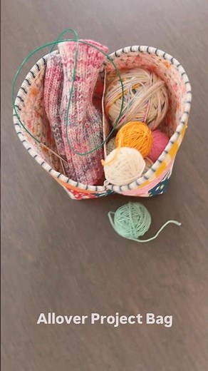 How to make a Divided Basket | Allover Project Bag | Scrappy Sewing